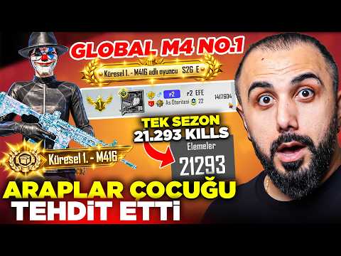 ARAPLARIN TEHDİT ETTİĞİ DÜNYA M416 1.Sİ ÇOCUK!  21.293 KILL ALMIŞ 😱 S2G'YE ALDIM - PUBG Mobile