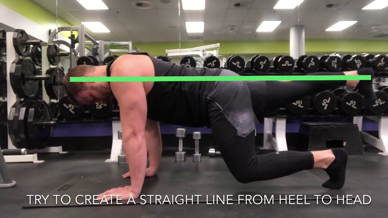Bear Plank with Alternating Kick Backs - YouTube