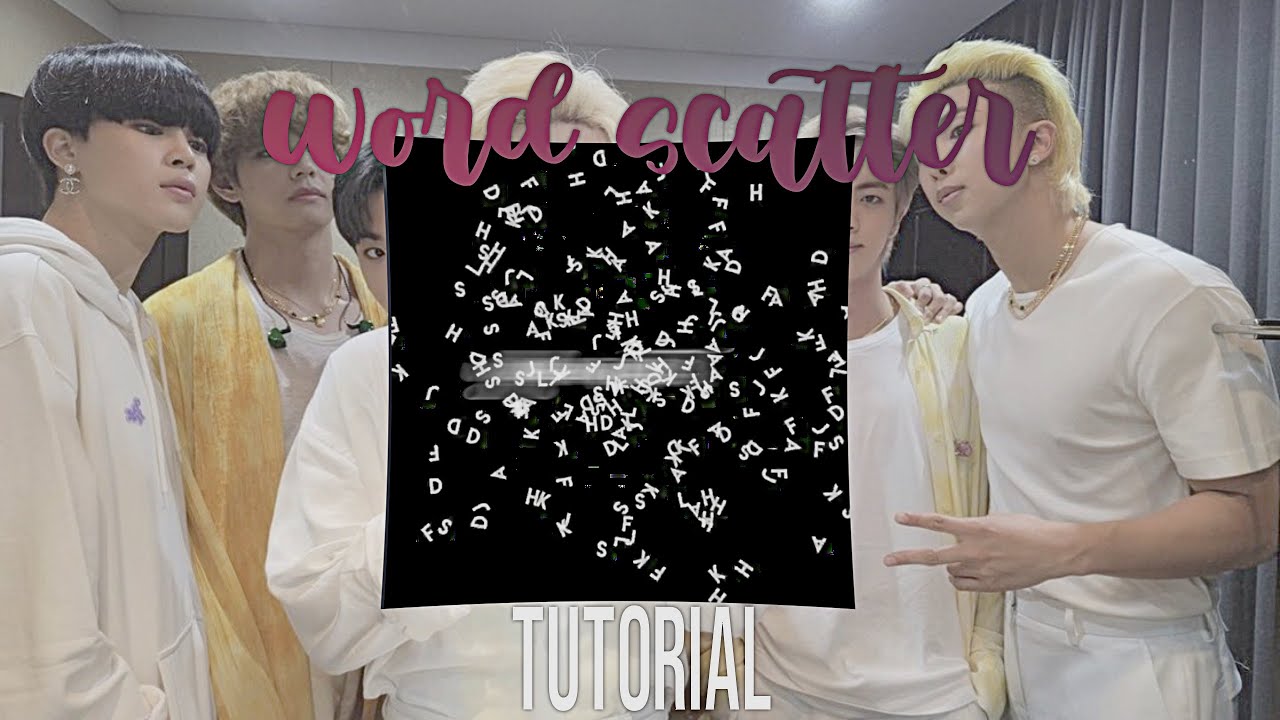 WORD SCATTER TUTORIAL || on alight motion || ykminist - YouTube