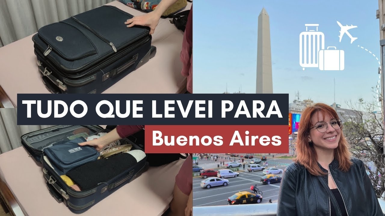 O QUE LEVEI NA MINHA MALA PARA PASSAR 7 DIAS EM BUENOS AIRES • Dicas ...