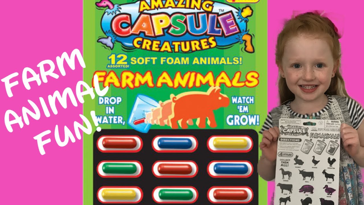 Amazing Capsule Creatures Farm Animals! - YouTube
