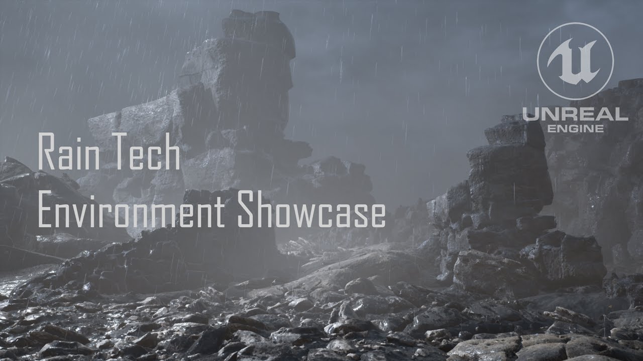 Unreal Engine 4 - Rain Tech Environment Showcase - YouTube