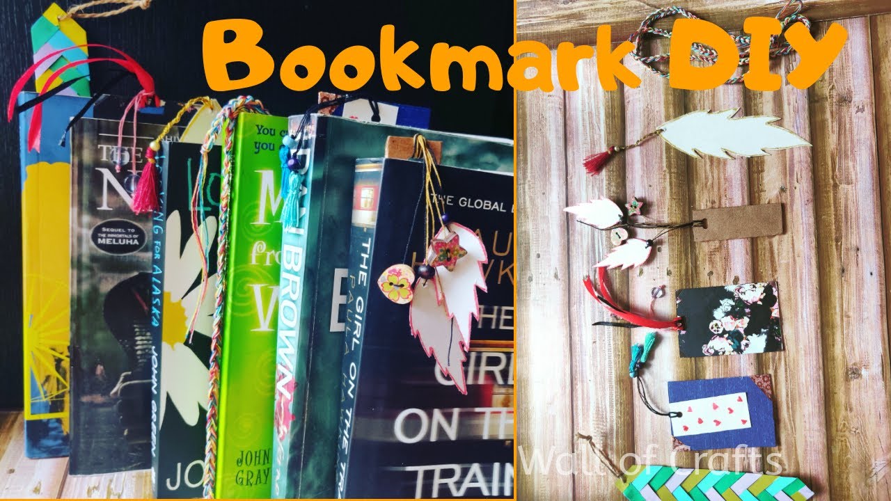 How to make Bookmarks at home || 6 ways DIY simple and easy Bookmarks ...