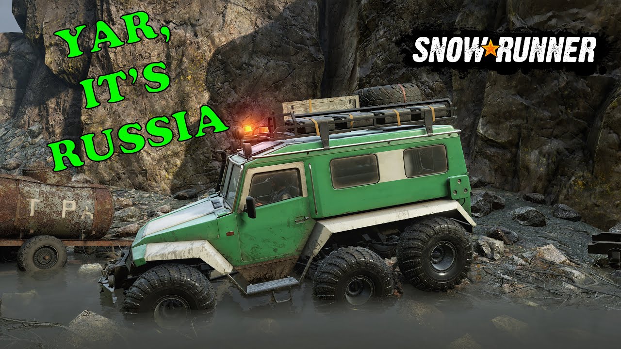 SnowRunner Ep 40 Left Alaska behind, off to Russia - YouTube