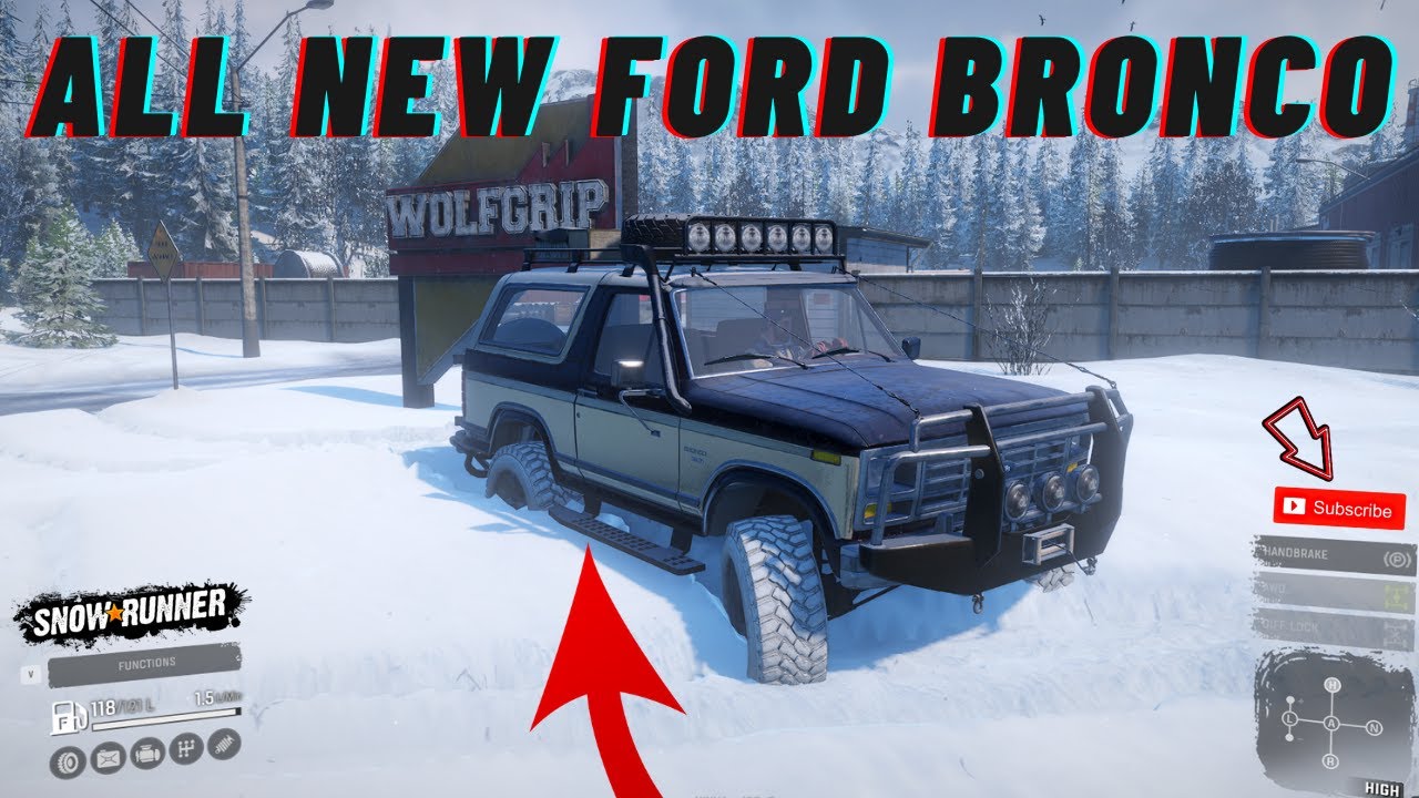 SnowRunner Mod Review | A NEW FORD BRONCO LANDED ON MOD IO! CONSOLE ...