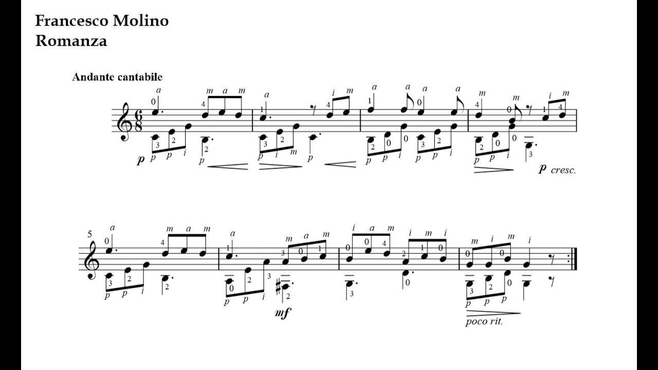 Francesco Molino. Romanza - YouTube