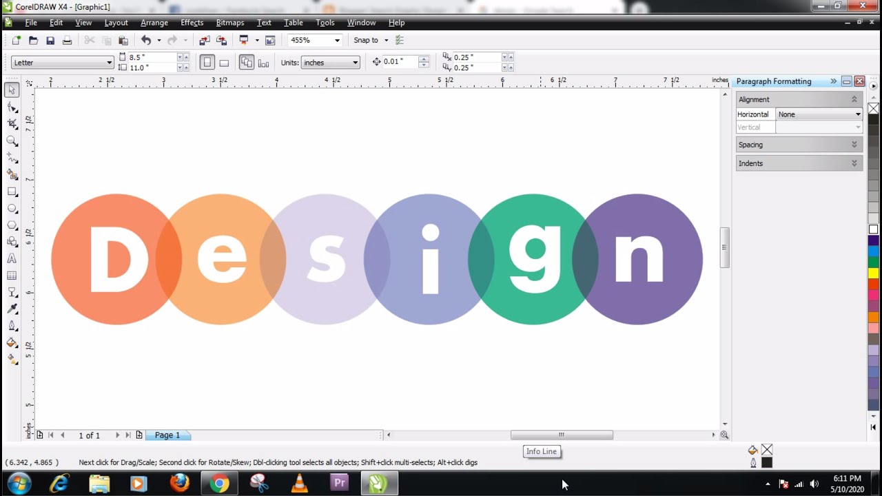 Logo Design With Transparency In CorelDraw - YouTube