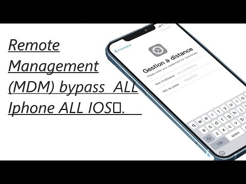 Remote Management (MDM) bypass All Iphone IOS 12 TO 16 - YouTube