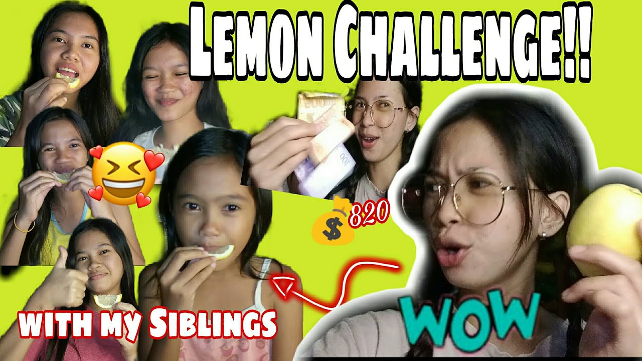 Lemon Challenge with my "Siblings" 🍋 - YouTube