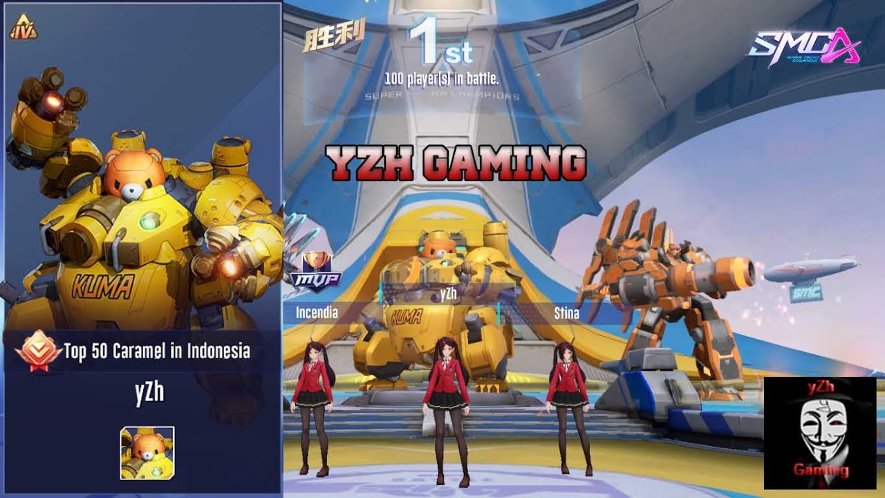 🔴 LIVE D8 TOP 50 CARAMEL IN INDONESIA || yZh || Super Mecha Champions ...