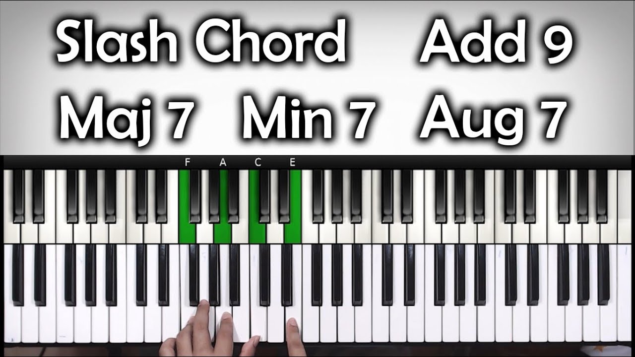 Penerapan Chord Slash - Add9 - Maj 7 - min 7 - Aug 7 - sus2 - sus4 ...