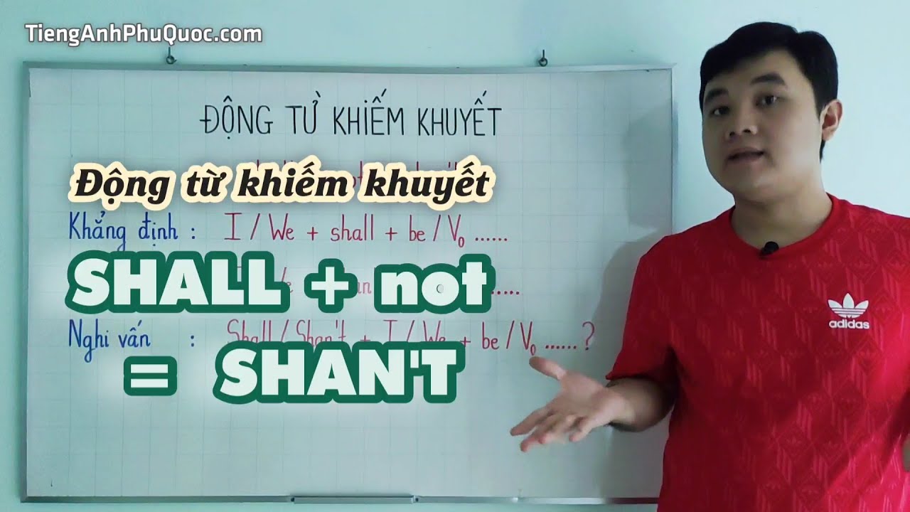 #258 SHALL + NOT = SHAN'T | Động từ khiếm khuyết Modal Verbs - YouTube