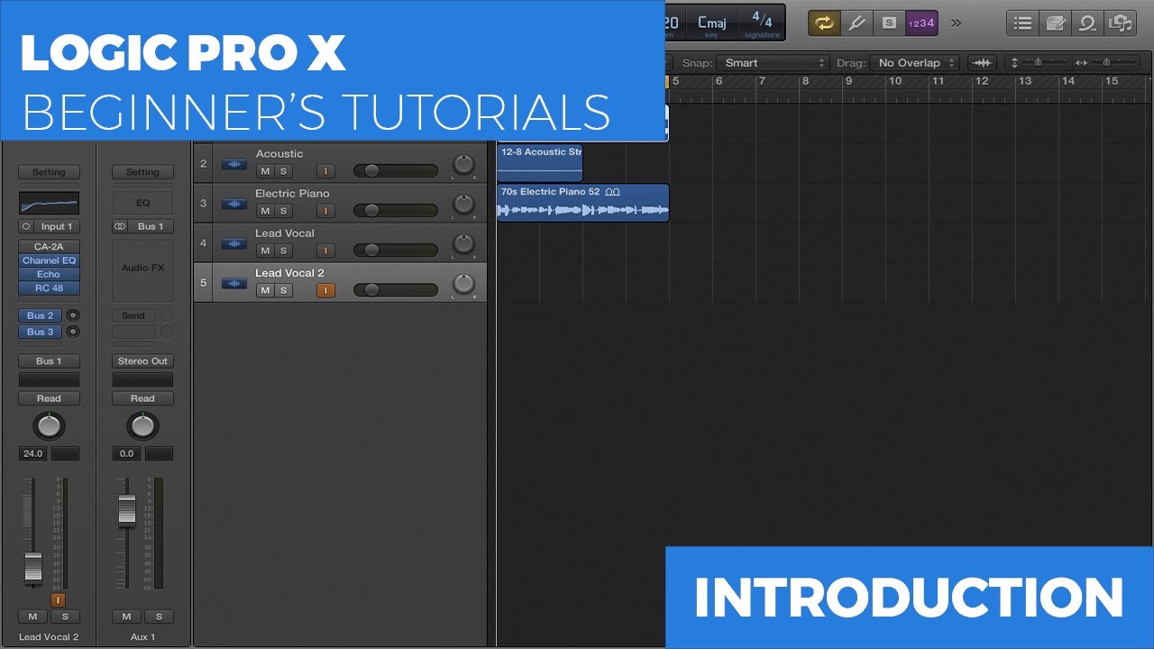 Logic Pro X Beginner's Tutorial (Introduction) - YouTube