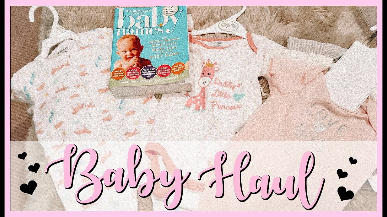 BABY GIRL CLOTHING HAUL! - YouTube