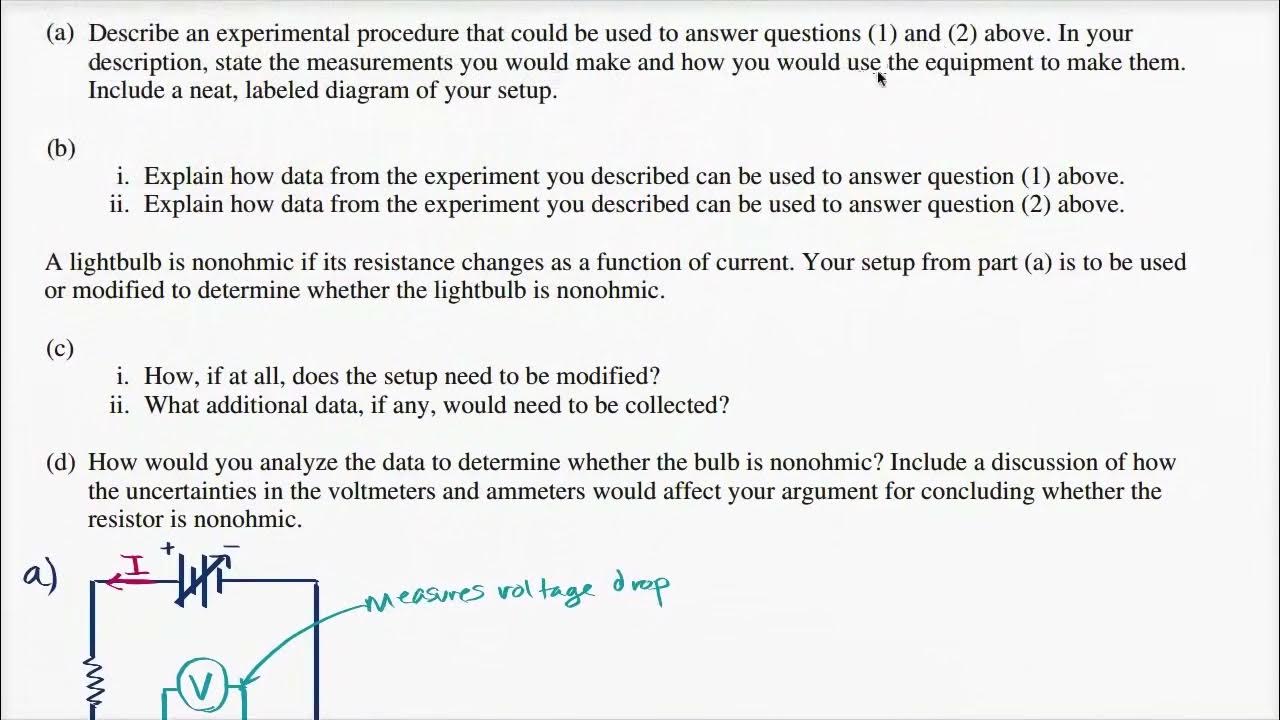 Physics Review for AP Physics 1 exam - Question 2ab 2015 AP Physics 1 ...