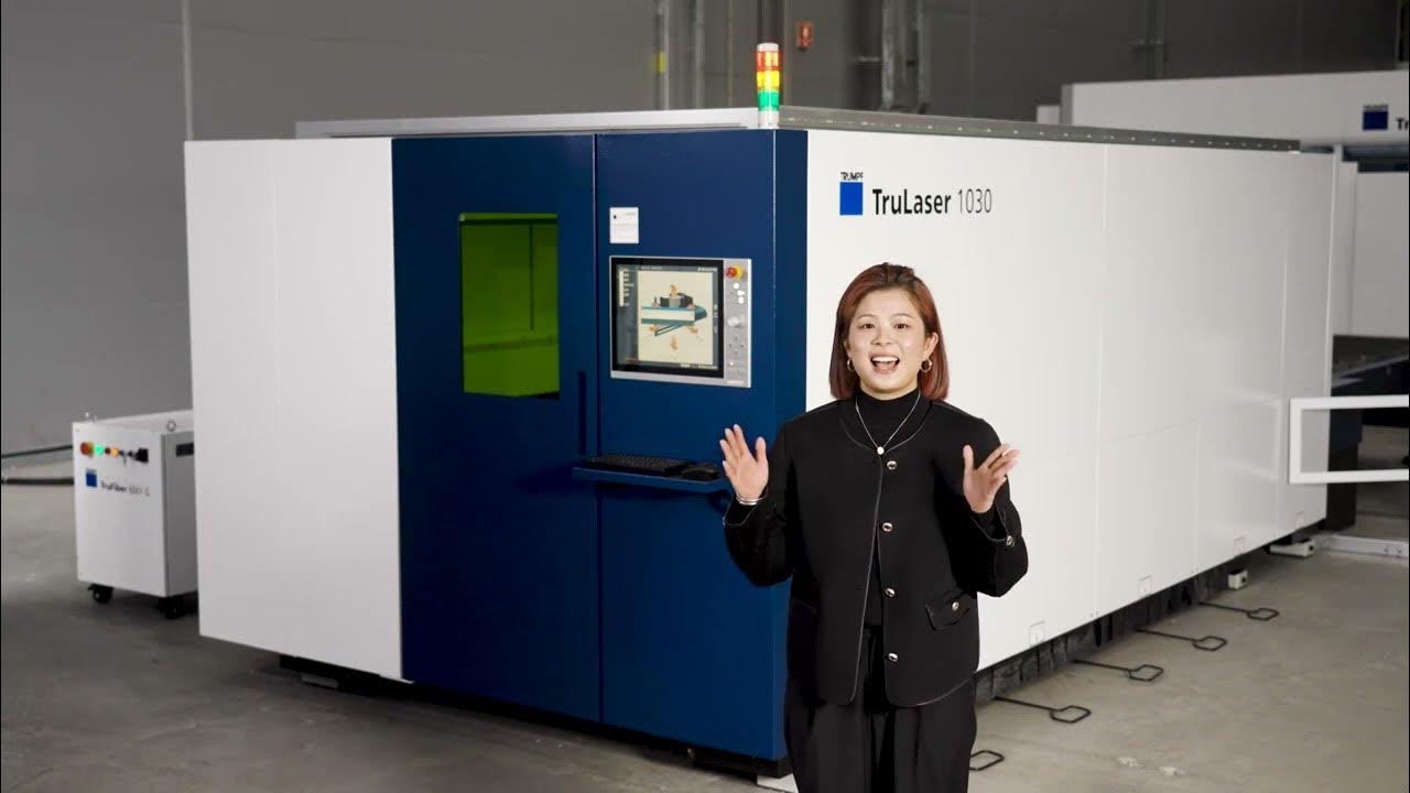 TRUMPF TruLaser 1030 Fiber Easy Programming - YouTube
