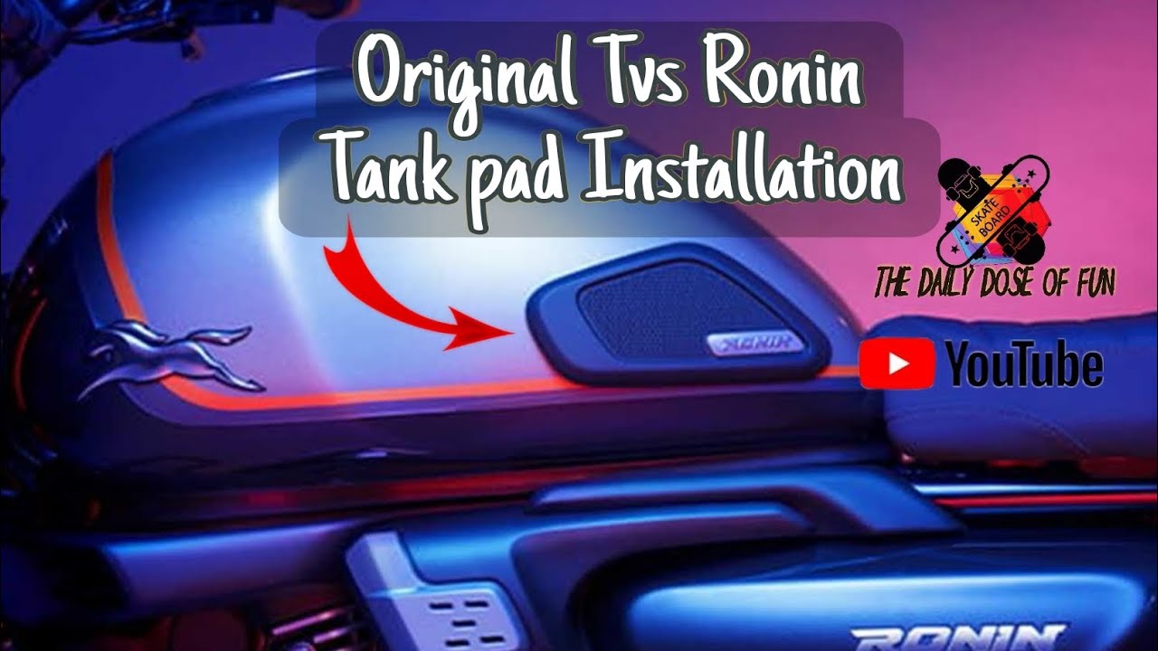 Genuine Tvs Ronin Tank Grip (Pad) installation 😍 Price ₹849/- # ...