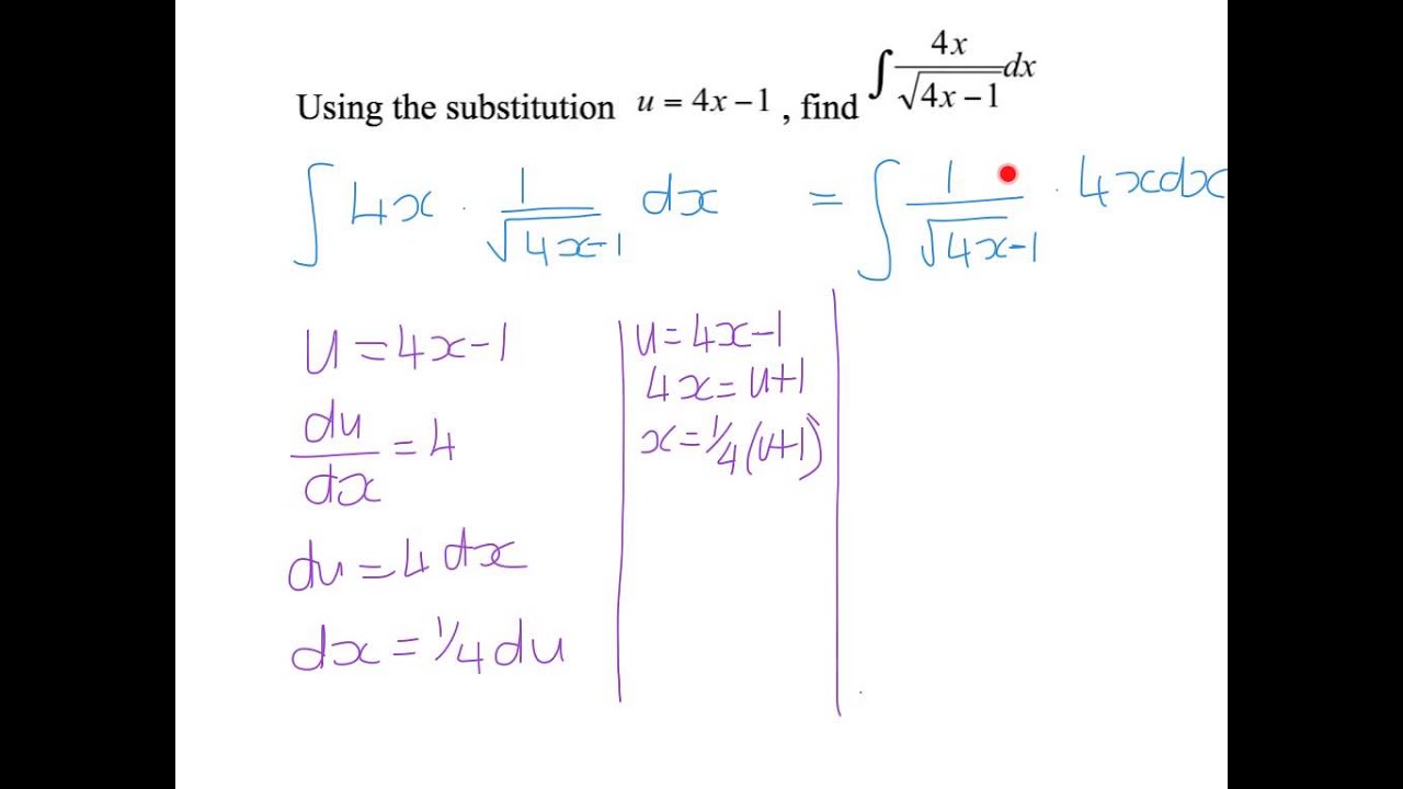 u substitution - YouTube