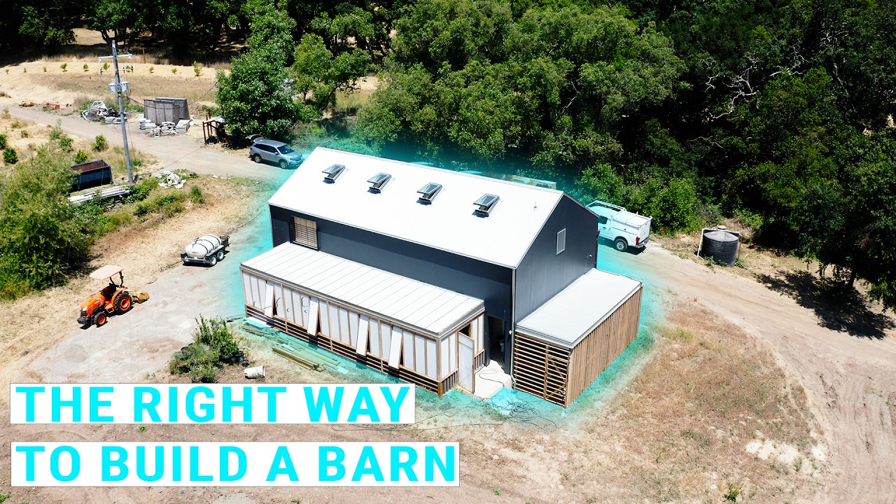 A Wood Barn That’s Absolutely Beautiful, But Uses 2x Framing To Build ...