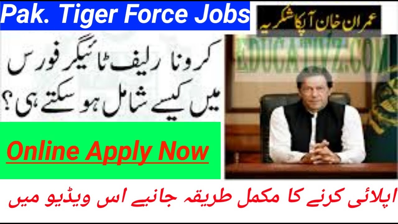 Pakistan Tiger Force Jobs 2020 in all Pakistan || Registration and ...