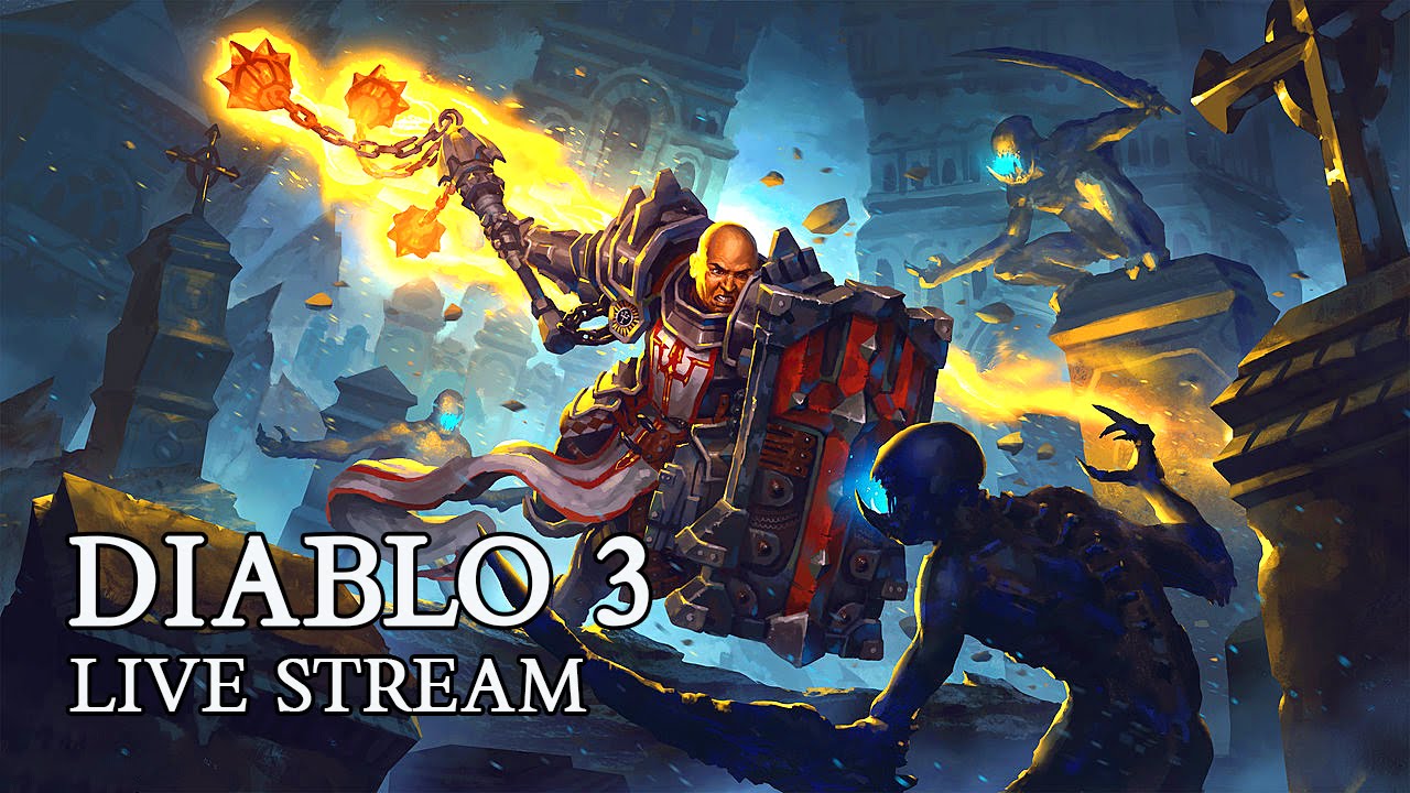 DIABLO 3 PL - LIVE STREAM ( WD, KRZYŻOWIEC GR'Y Z WIDZAMI ) - 07 03 ...