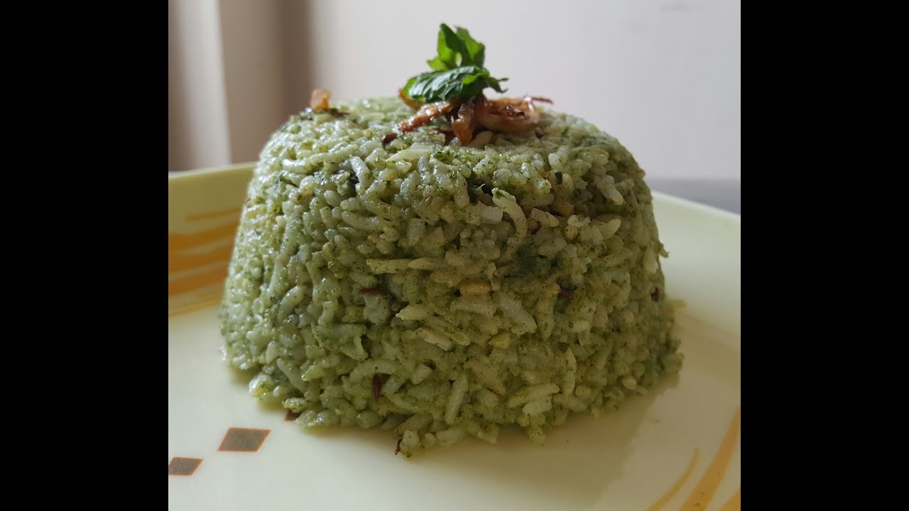 Pudina rice || Mint Rice || Simple and Quick Recipe - YouTube