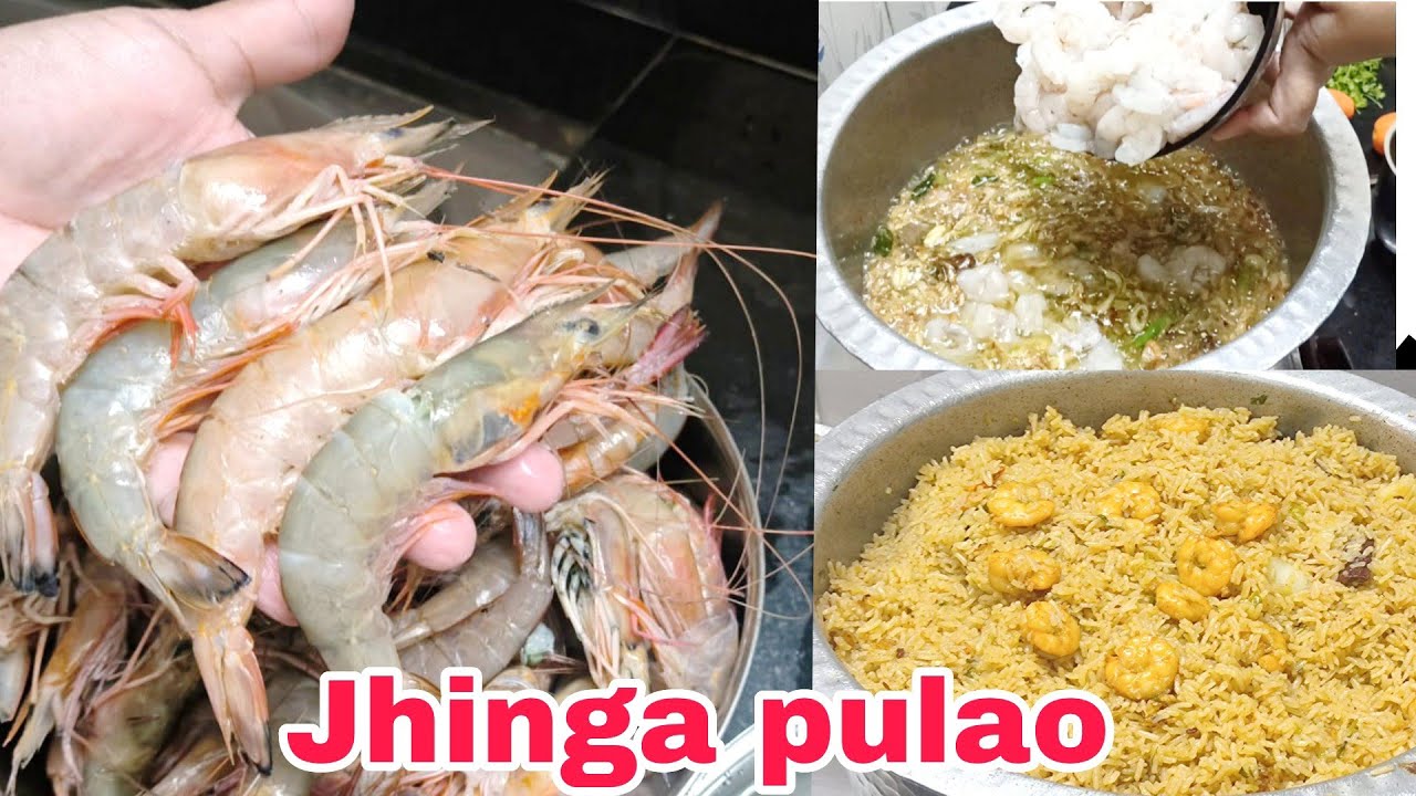 Easy Jhinga pulao Recipe || Prawns Pulao Best Seafood Recipe With Vlog ...