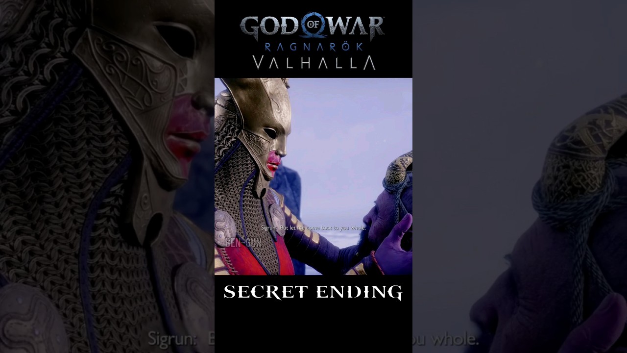GoW Ragnarok Valhalla - Mimir and Sigrun's Goodbye 🥲 - YouTube