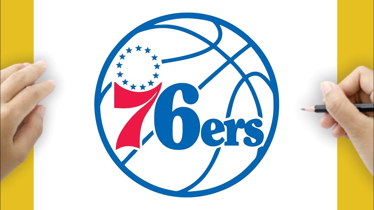 Learn How to Draw the Philadelphia 76ers Logo - YouTube