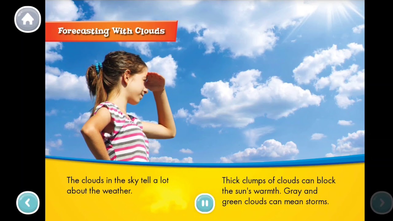 Clouds / clouds Cover book / nonfiction books/ learn English/ learn to ...
