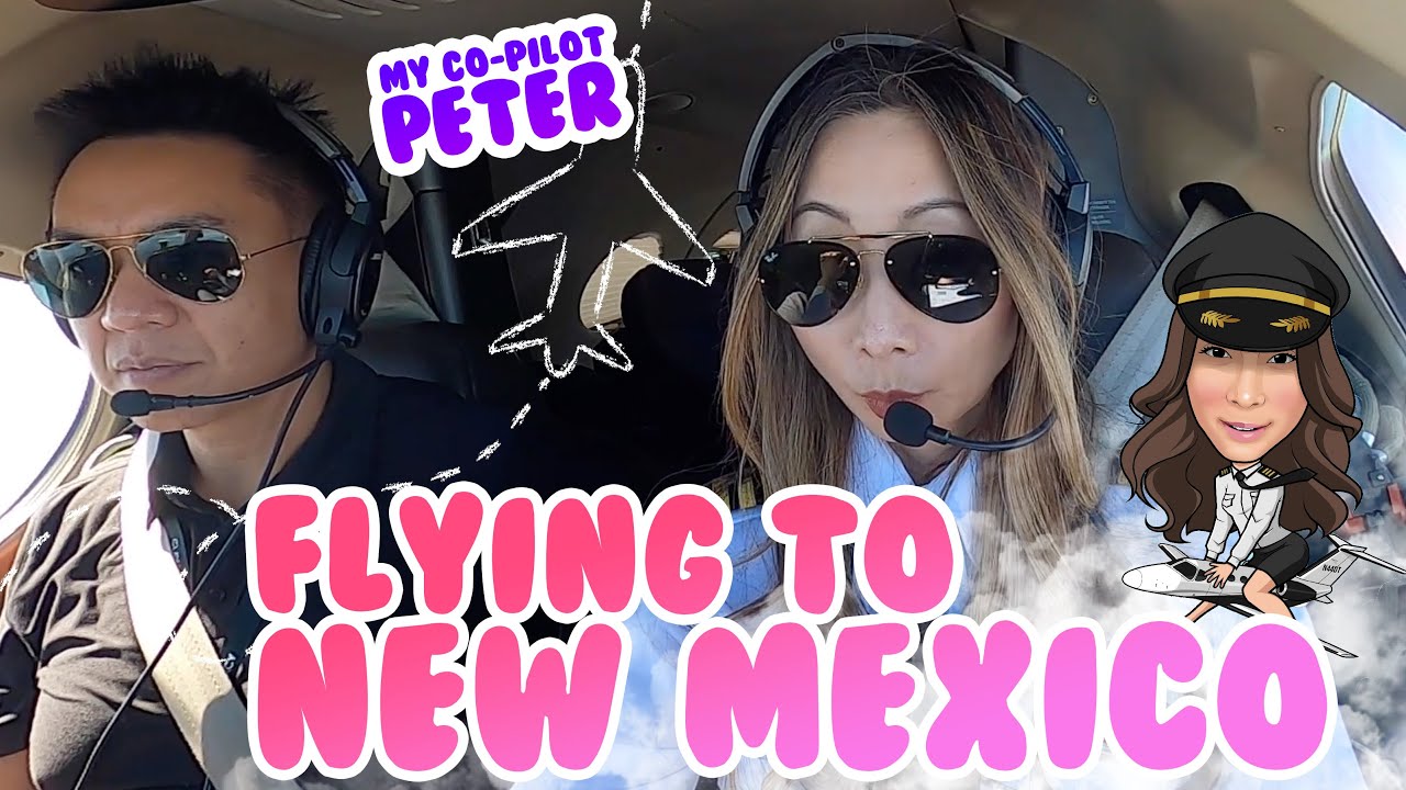 Catching up with my co-pilot Peter on a jet flight to Santa Fe!🛩️/サンタフェ ...
