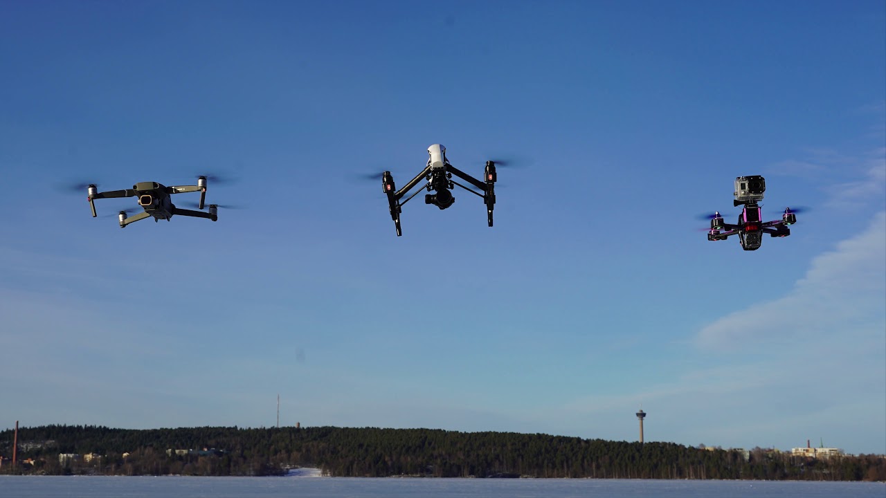 Photoshooting of multiple drones in midair [4K timelapse] - YouTube