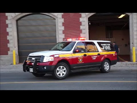 Hamilton Fire Department Platoon Chief 1 Responding - YouTube