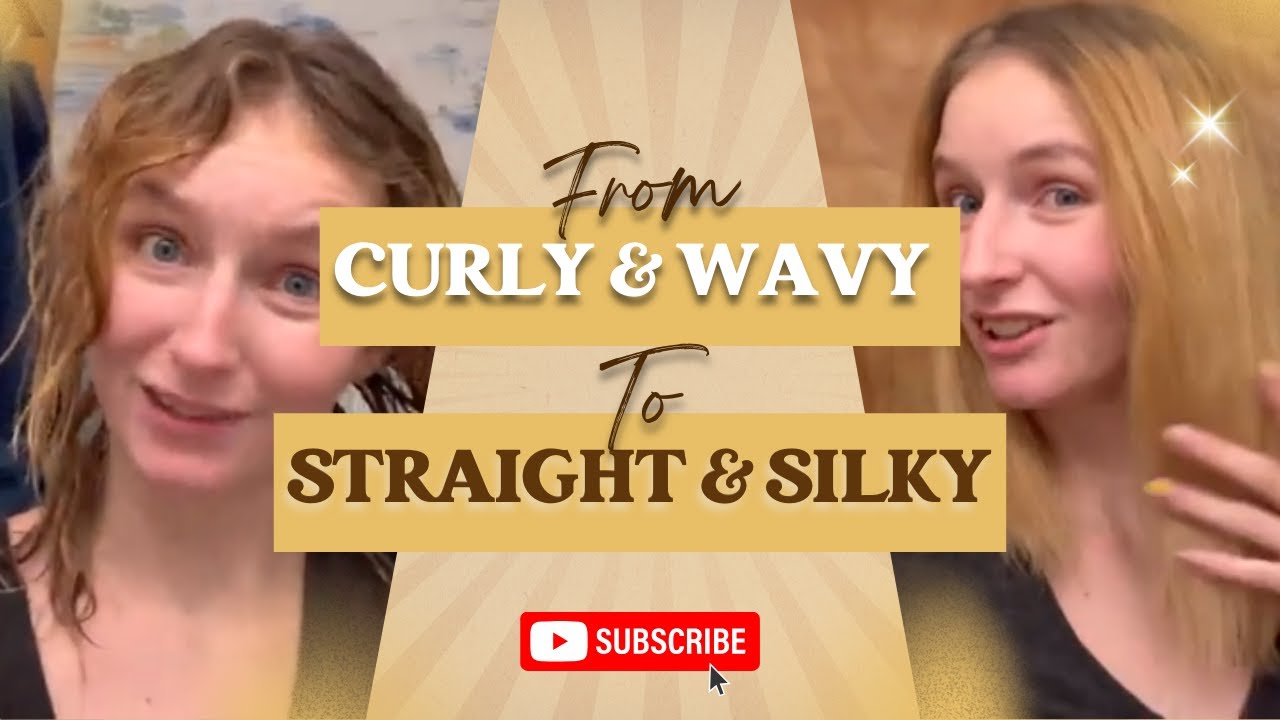 FROM CURLY & WAVY TO STRAIGHT & SILKY HAIR #hair #haircare #hairrepair ...