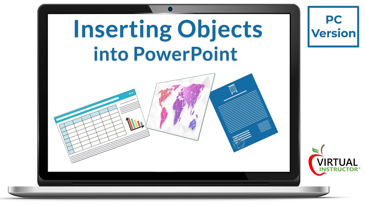How to Insert Objects Into PowerPoint PC Version - YouTube