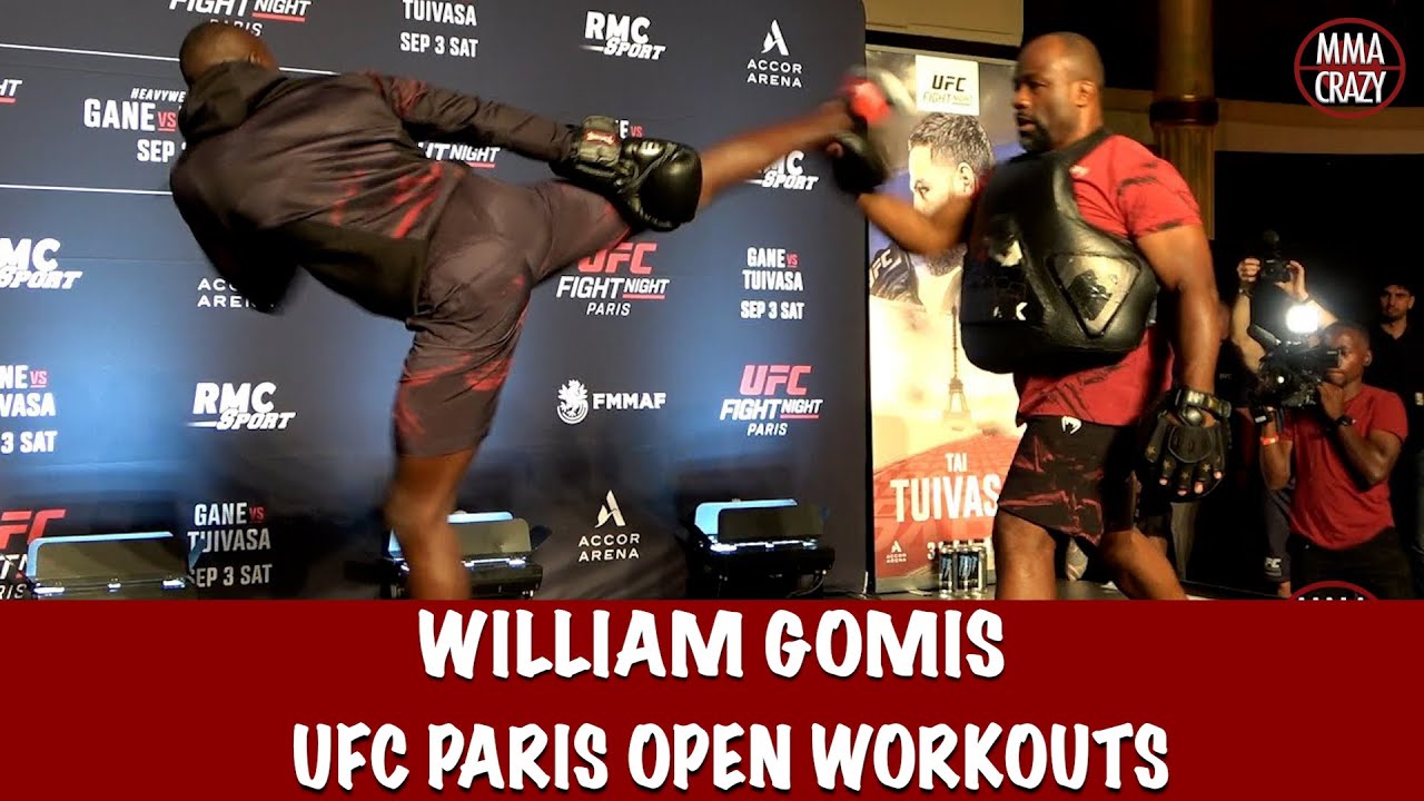 UFC Fight Night Paris: Williams Gomis Open Workout Highlights - YouTube