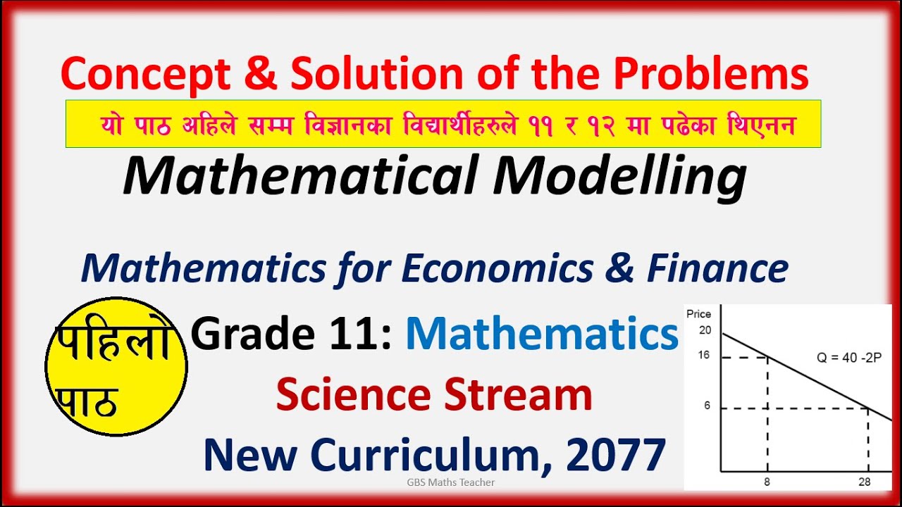Class 11Maths#Mathematical Modelling#Part-1#Demand Function# Supply ...