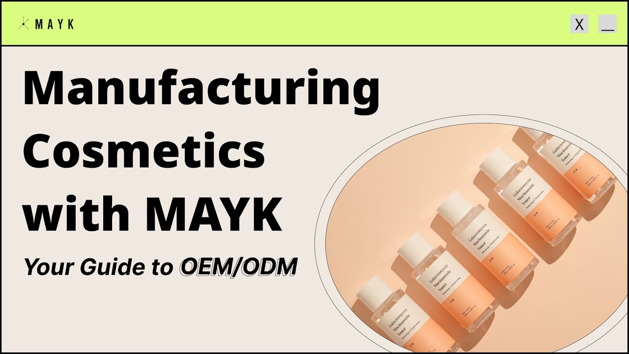 How to Manufacture Cosmetics and Skincare with MAYK in Korea - YouTube