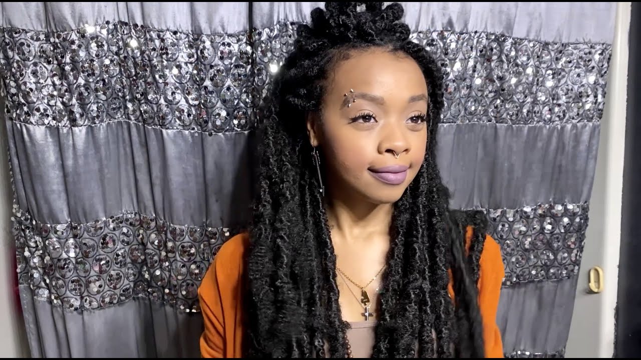 Jumbo Kinky Butterfly Locs | Chunky Distressed Locs - YouTube