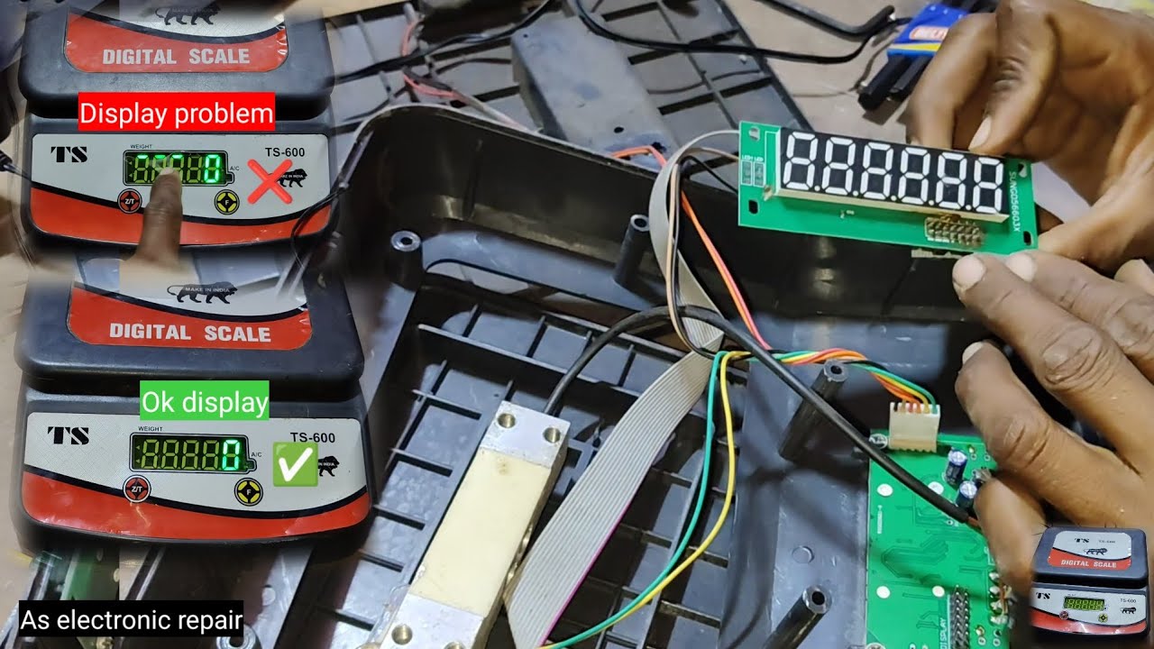 #digital scale display repair - YouTube