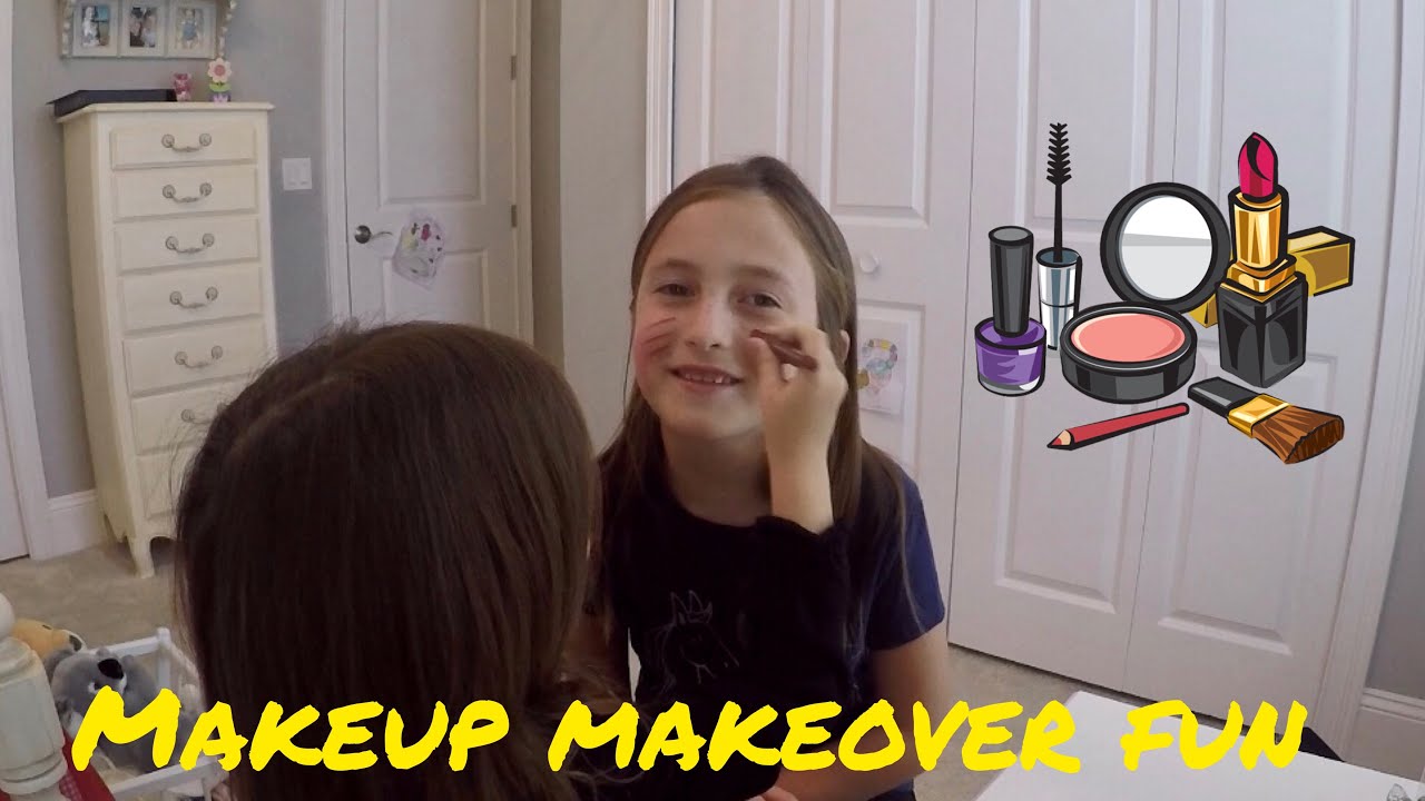Having Makeover Fun With Makeup! Little Kids Makeup Video - YouTube