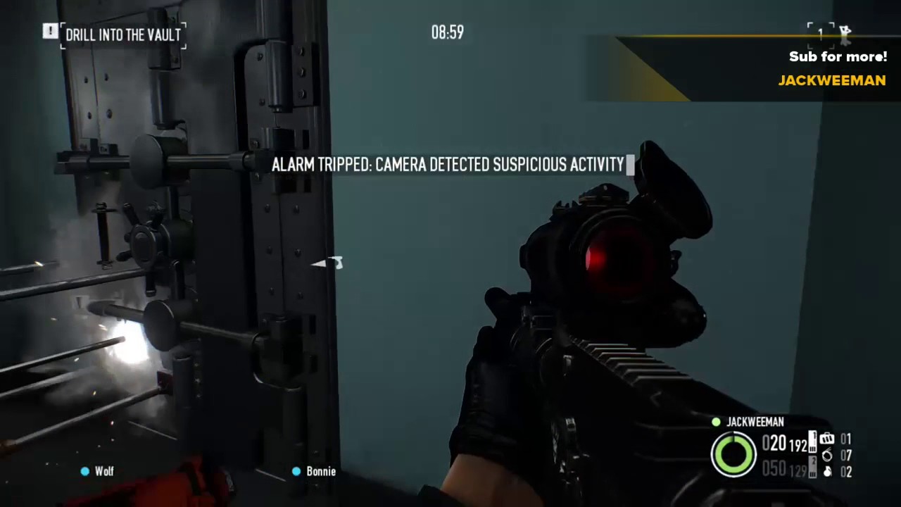 Payday 2-hard level gold heist - YouTube