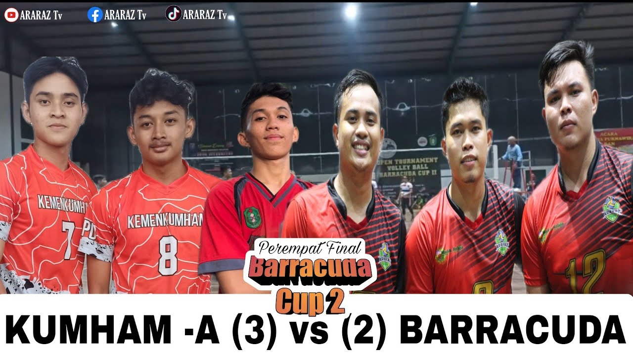 Semifinal Putra Baracuda Cup 2 | Kemenkumham A vs Barracuda Jr - YouTube