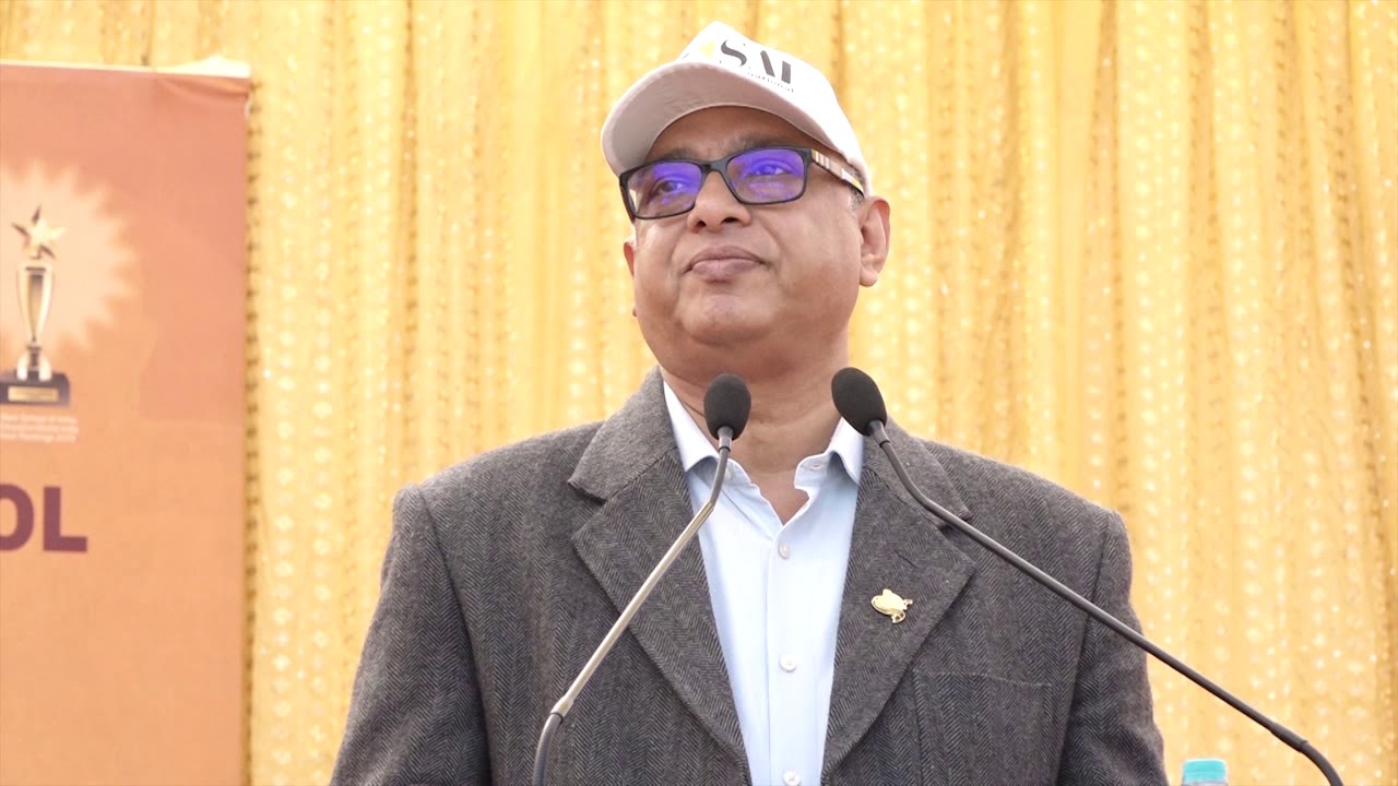 Dr Sahoo sharing his words of wisdom on the SAI Olympic 2019 opening ...