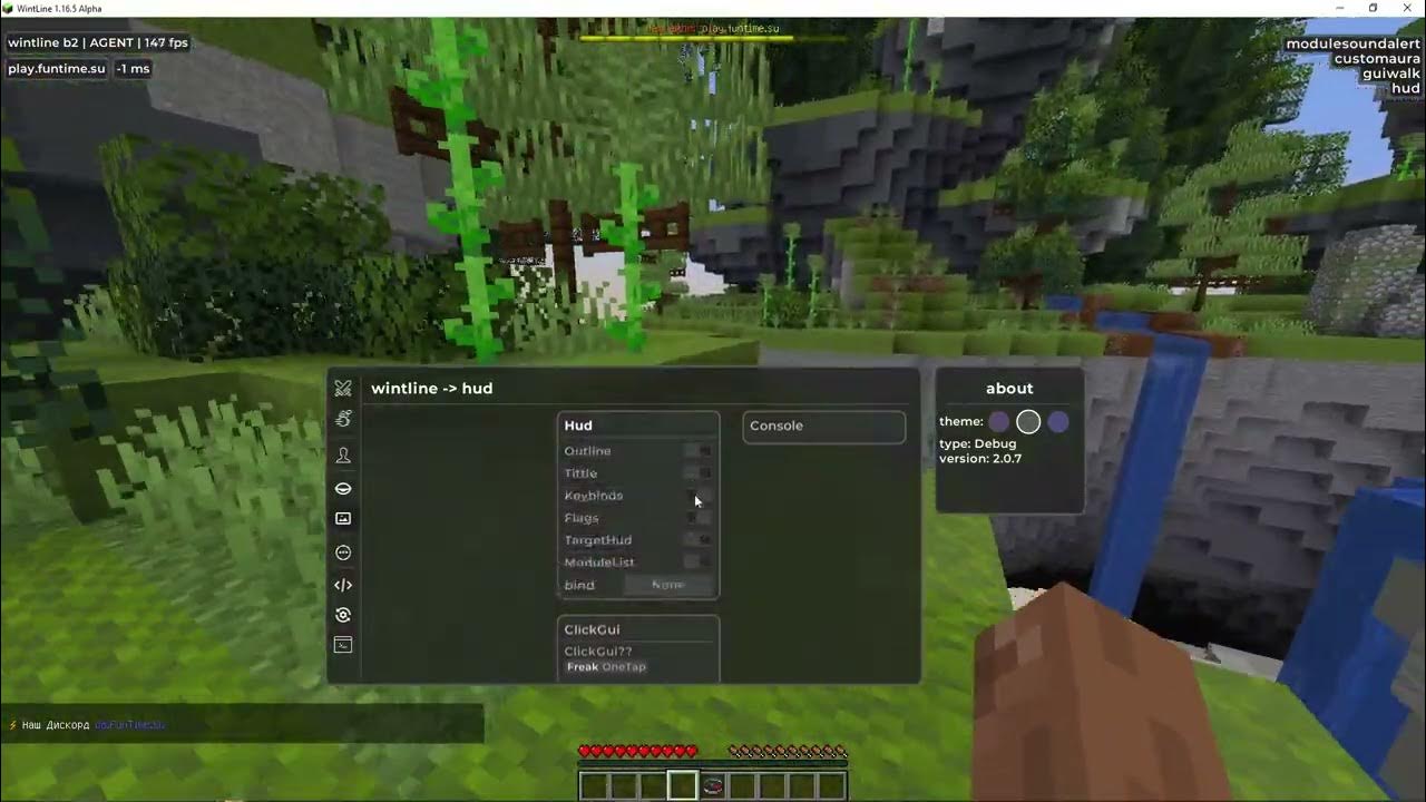 wintline devlog #2 / Two mode ClickGui - YouTube