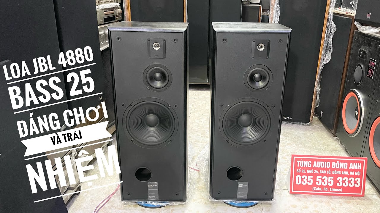 Loa Jbl 4880 bass 25 giá bình dân,chất âm hay vượt tầm giá,dễ ghép âm ...