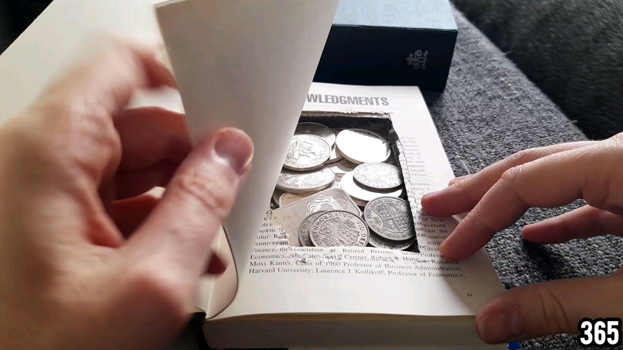 How to make your own book safe to hide your silver stack! - YouTube