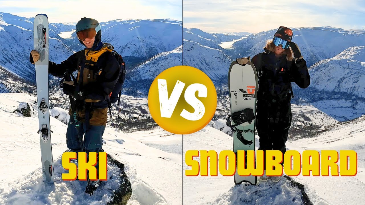 Ski vs Snowboard CHALLENGE: What is better? - YouTube