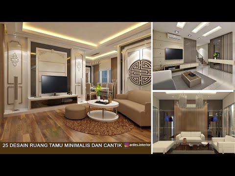 25 DESAIN RUANG TAMU MINIMALIS TERBAIK DAN CANTIK!! RUANG KELUARGA / RUANG TV MINIMALIS MODERN