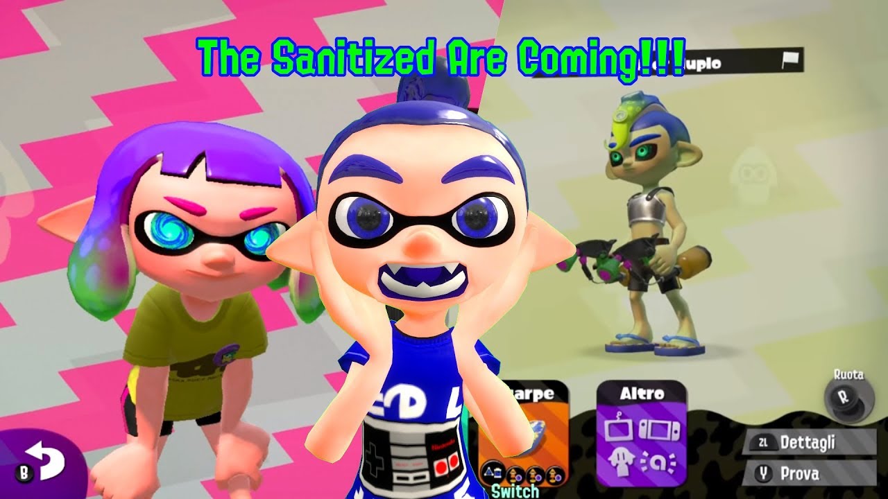Rocket Reaction: The Sanitized Texture mod in Splatoon 2? - YouTube